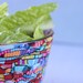 Polymer Clay Coated Colorful Glass Salad Serving Bowl Handmade Kitchen ...