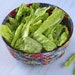 Polymer Clay Coated Colorful Glass Salad Serving Bowl Handmade Kitchen ...