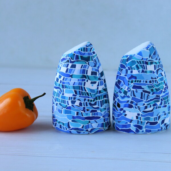 Novelty Salt and Pepper Shakers Blue - Etsy