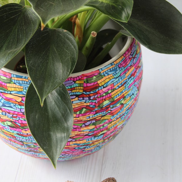 Big Colorful Planters - Etsy