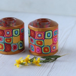 Shabbat Candlesticks- Candle Holder-jewish Candles-colorful Gift ...