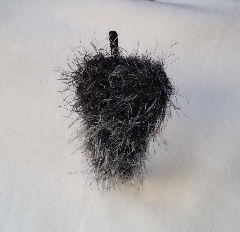 Sophisticated Black and Gray Merkin C-string Womens Underwear G-string ...