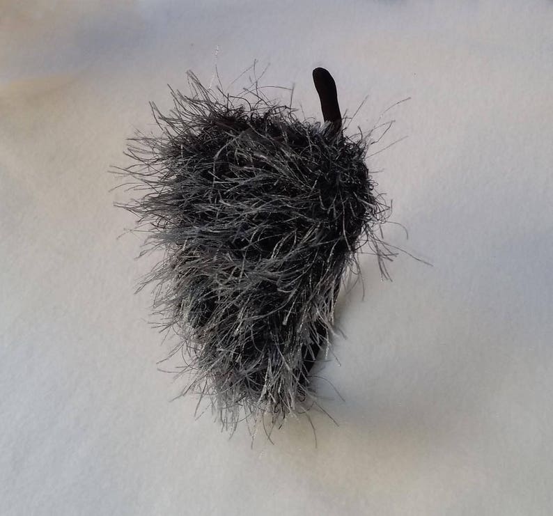 Sophisticated Black and Gray Merkin C-string Womens Underwear G-string ...