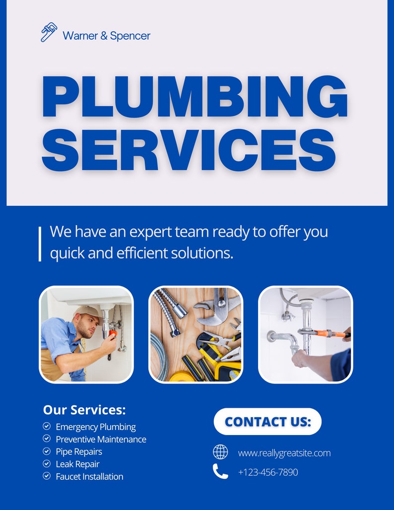 15 - Editable Plumbing Flyers - Etsy