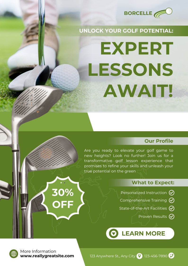 30 - Editable Golf Flyers - Etsy