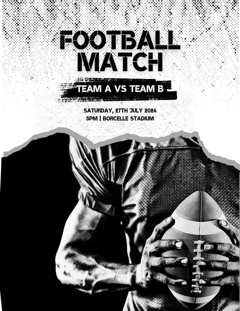 30 - Editable Football Flyers - Etsy