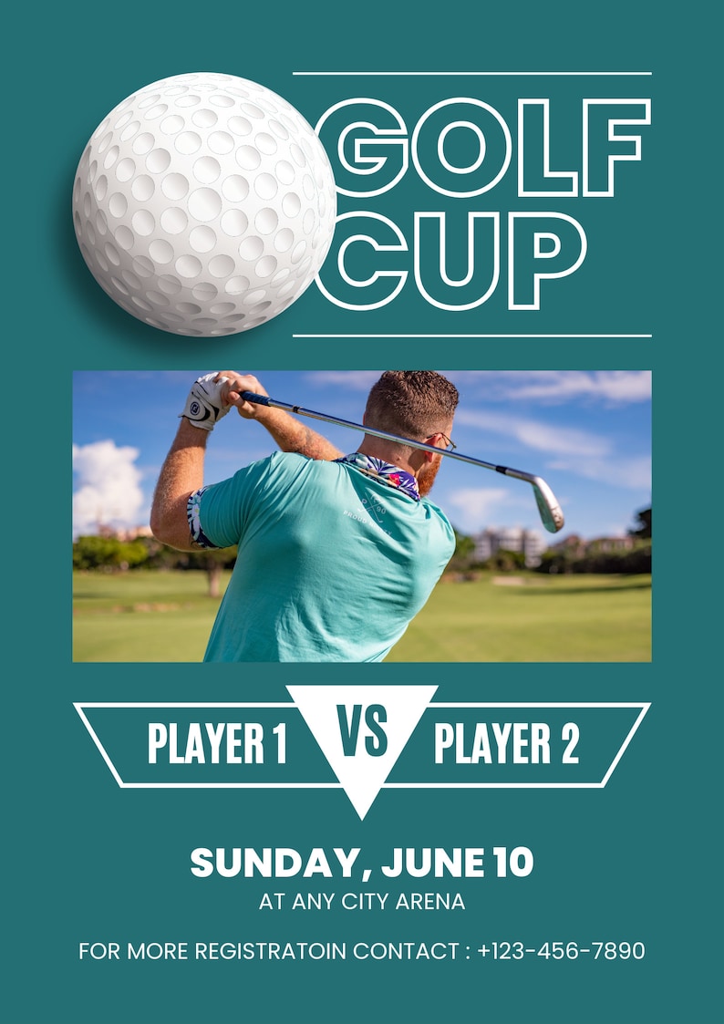 30 - Editable Golf Flyers - Etsy
