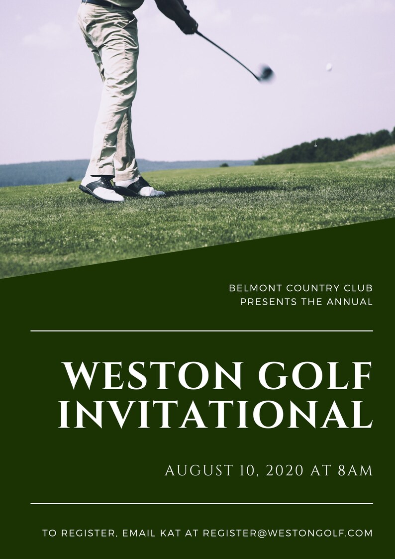 30 - Editable Golf Flyers - Etsy Canada