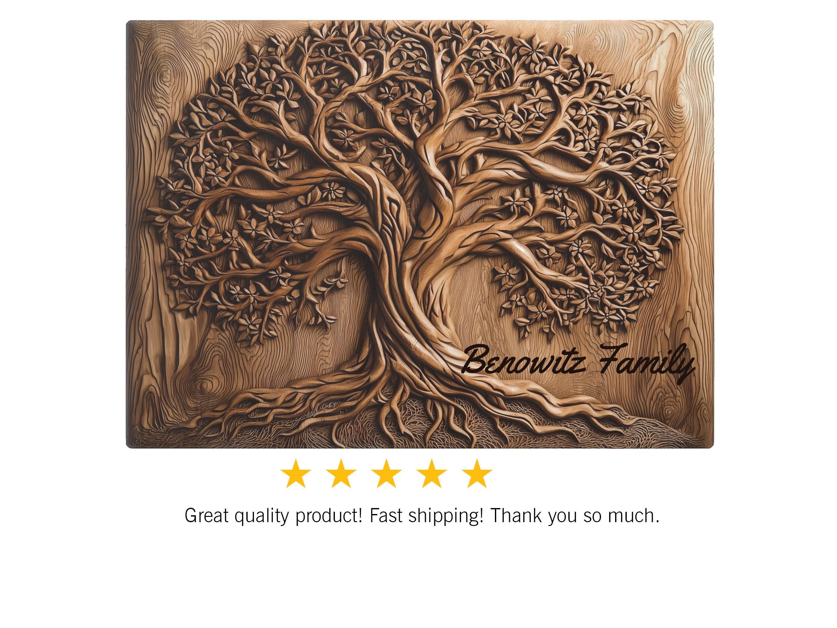Challah Tree of Life Cutting Board Hebrew Hamotzi Challah Tray Jewish ...