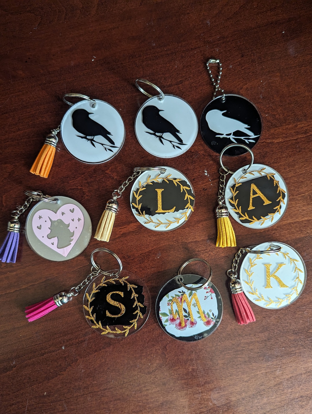 Personalized Keychains. These Are a Great Size for Key Rings, Backpacks ...