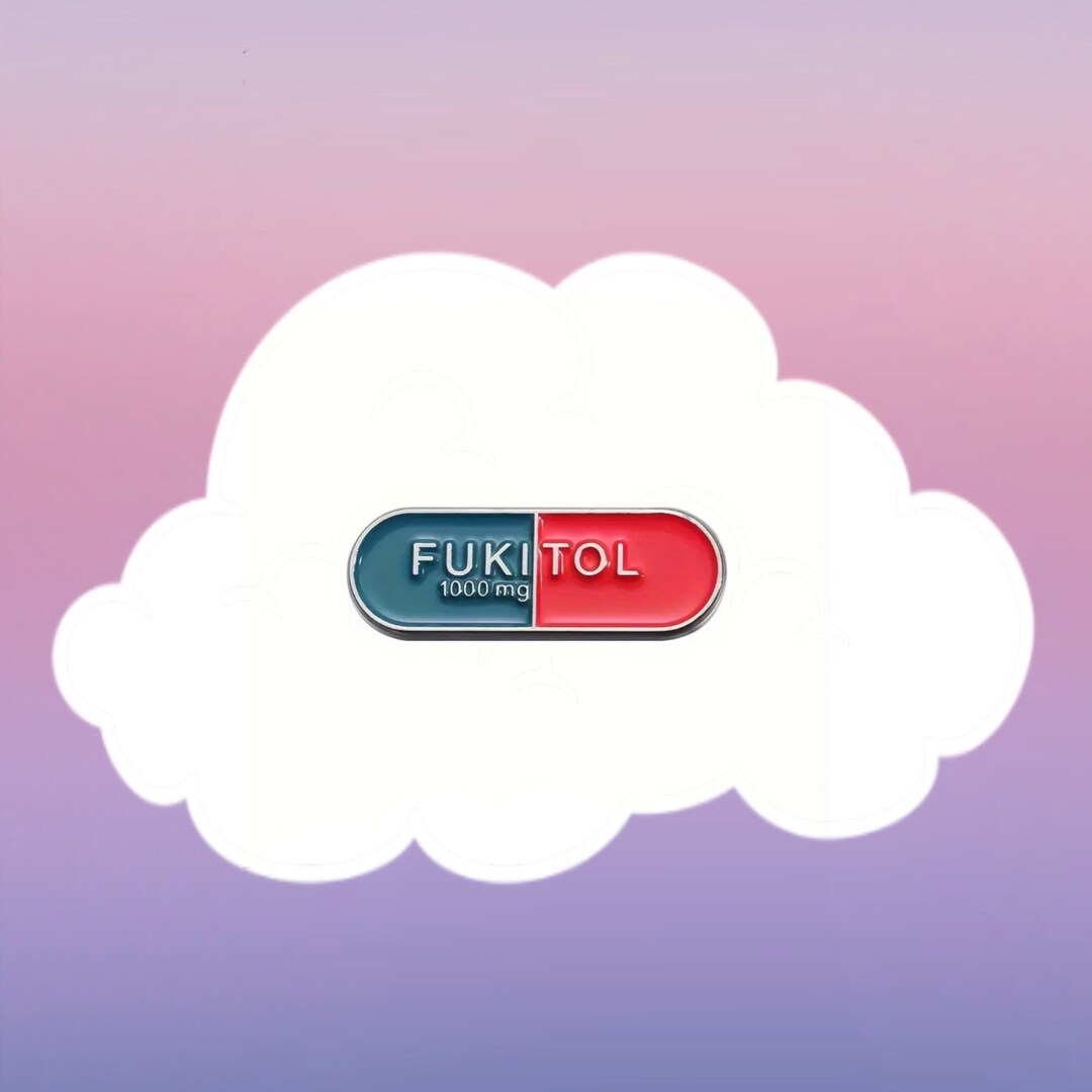 Mental Health fukitol Medication Pill Shaped Enamel Pin Badge - Etsy