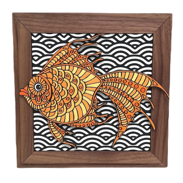 3d Goldfish Wall Decor - Etsy
