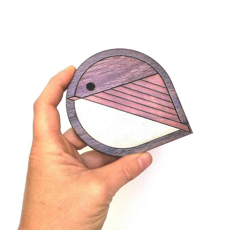 Wood Inlay Birds Coaster Set of 4 Chickadees. Animal Coasters - Etsy