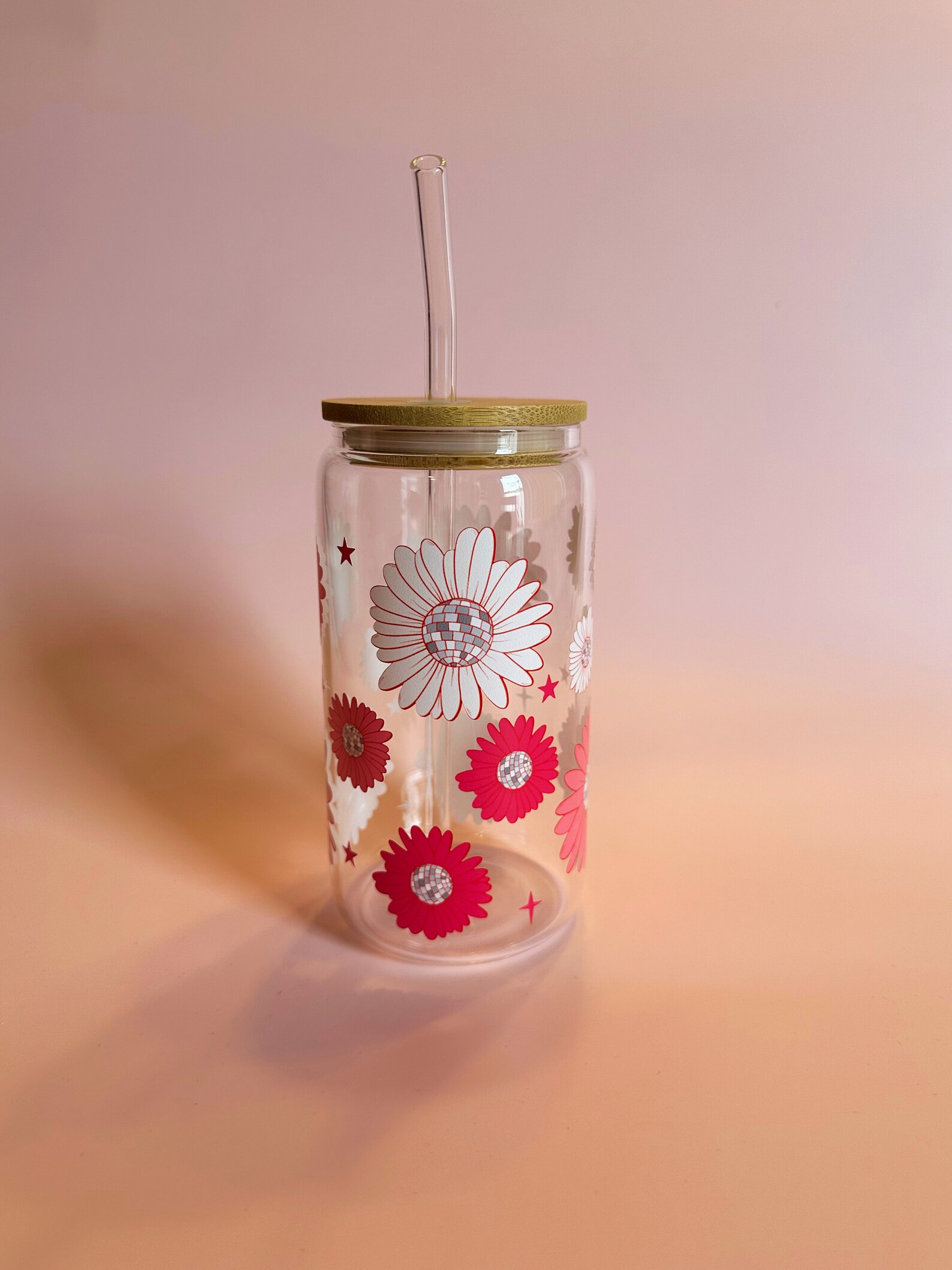 Disco Daisy Libbey Glass 16oz - Etsy