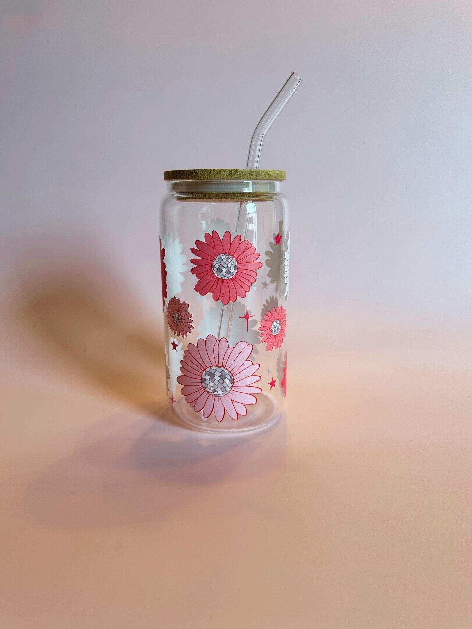 Disco Daisy Libbey Glass 16oz - Etsy