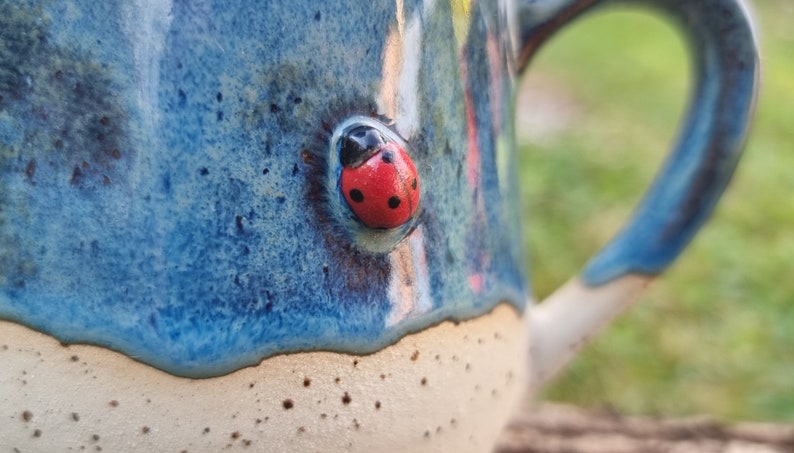Mug Ladybug Coffee Mug Teacup Gift Idea Ceramic Unique Handmade Ceramic ...