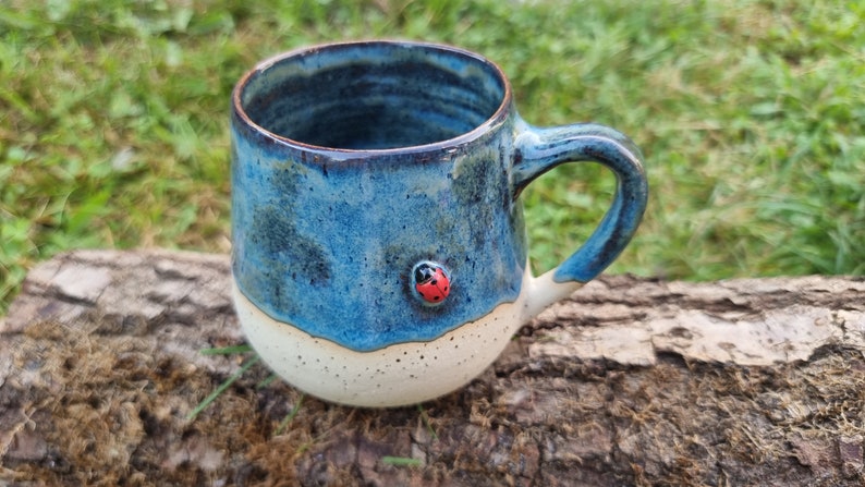 Mug Ladybug Coffee Mug Teacup Gift Idea Ceramic Unique Handmade Ceramic ...
