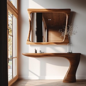Modern Wood Console Table - Etsy