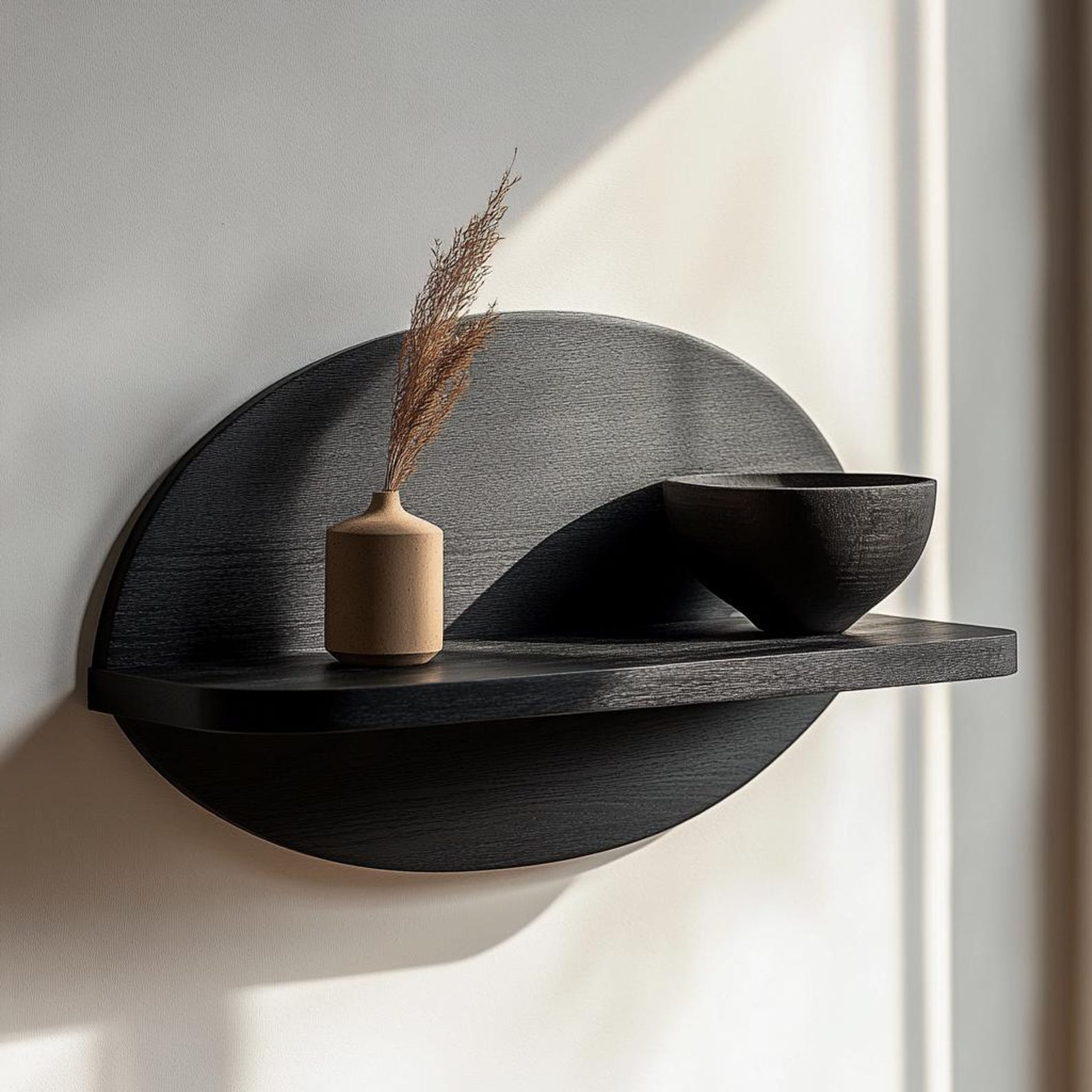 Floating Shelves, Natural Wood Shelf, Consoleless Shelves, Wooden ...