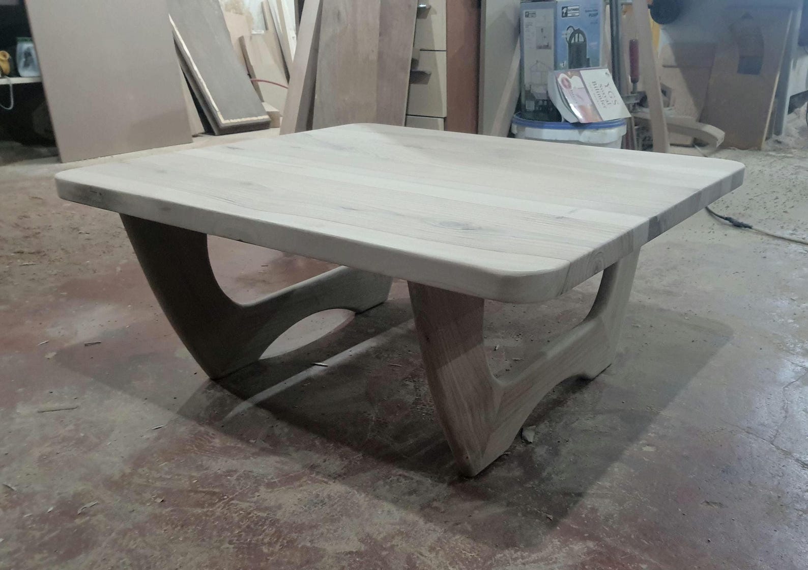 Modern Wood Coffee Table - Etsy Canada