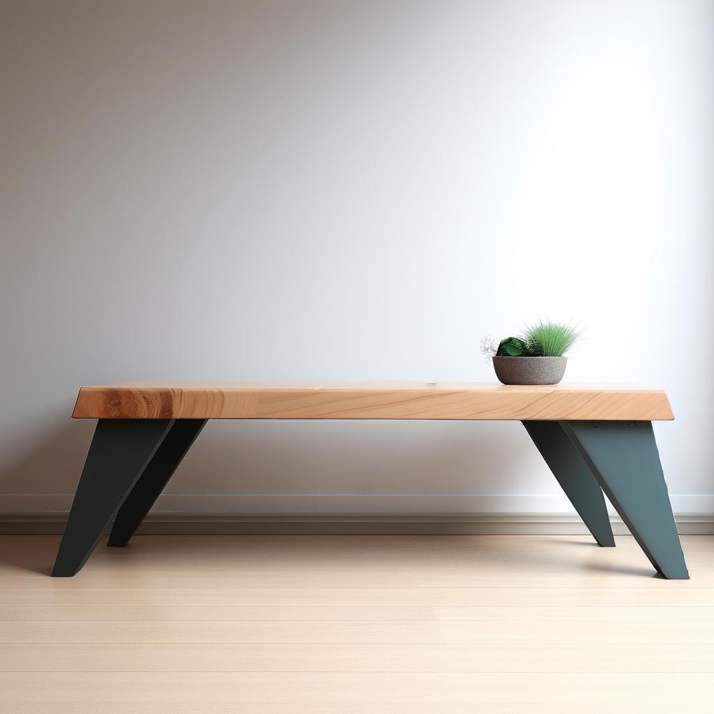 Modern Bench, Bench, Wood Bench - Etsy
