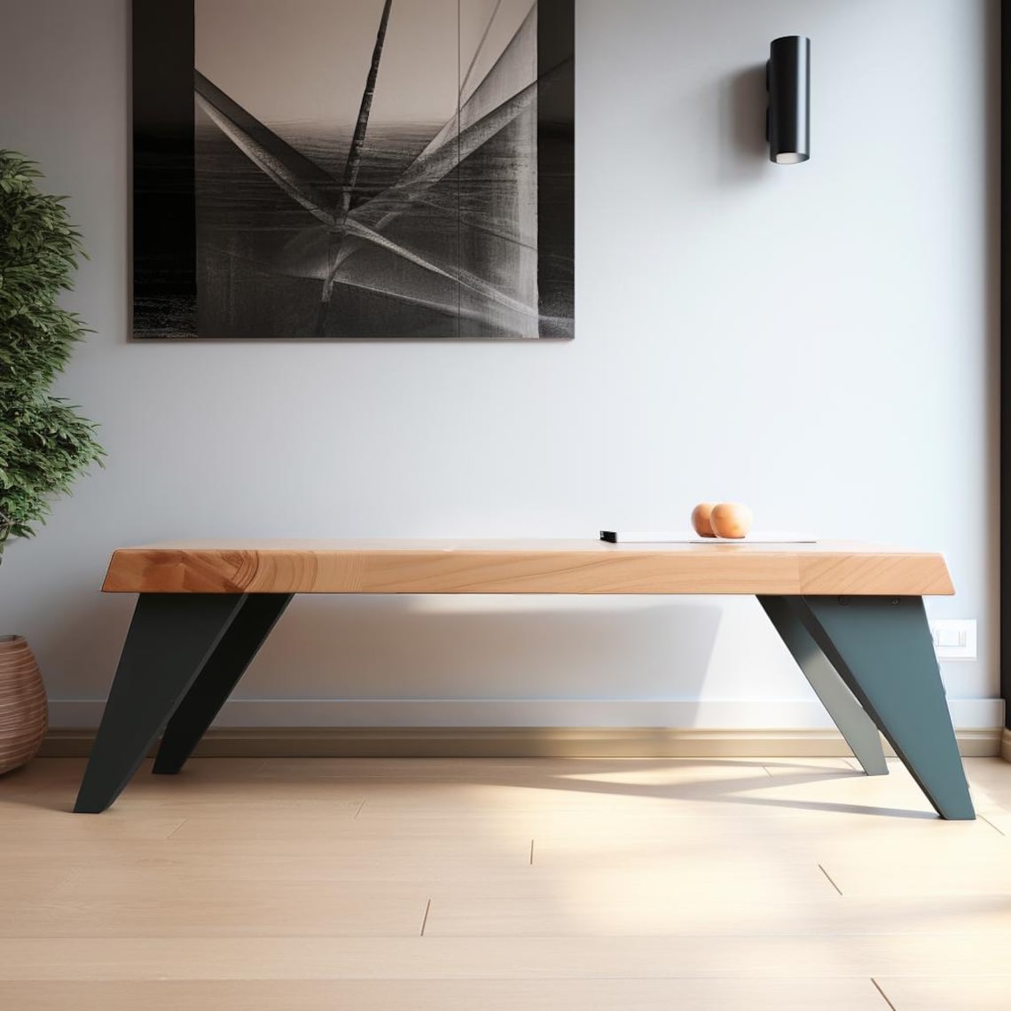Modern Bench, Bench, Wood Bench - Etsy