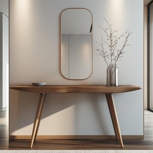 Modern Wood Console Table - Etsy