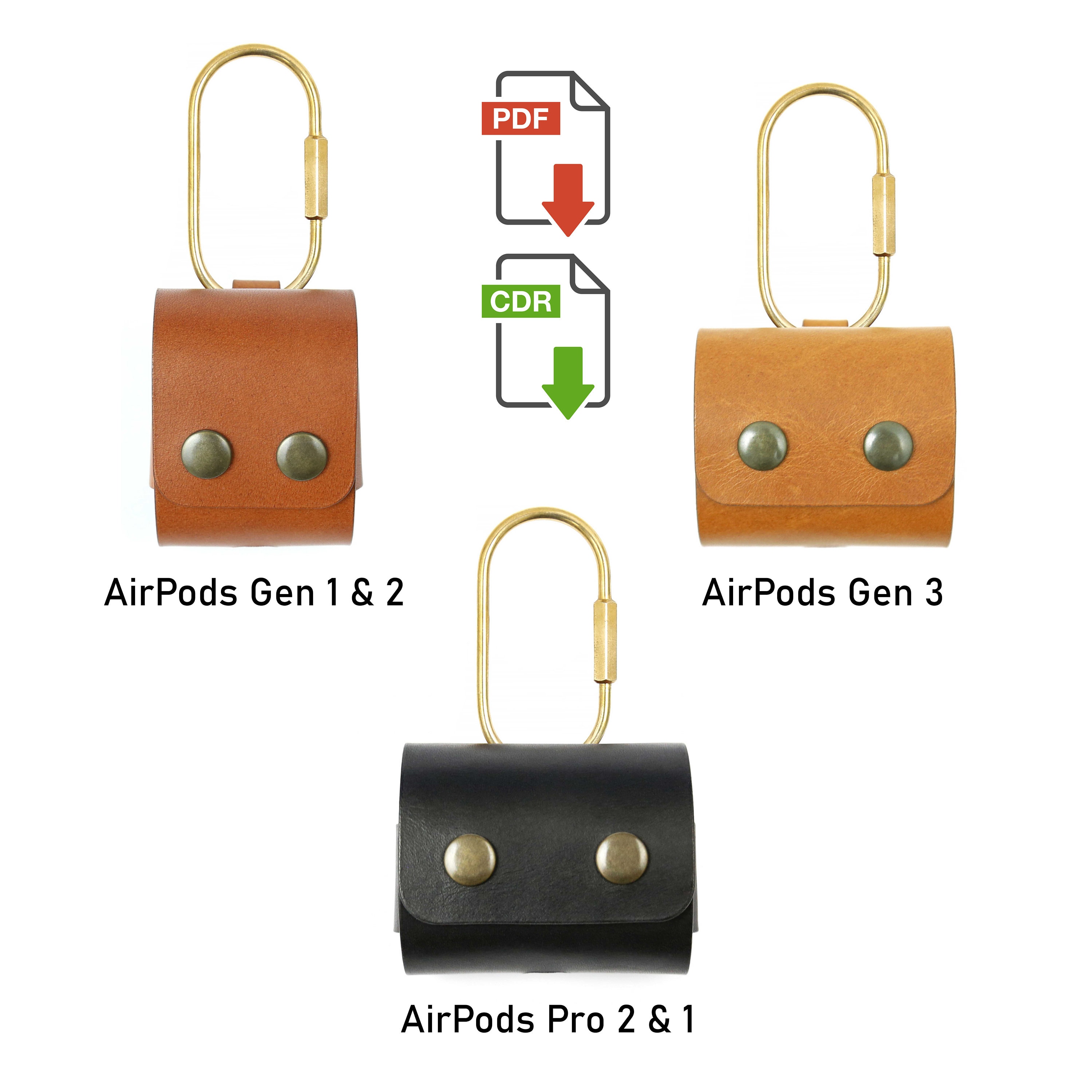 Airpods Case Pattern PDF Template, Leather Airpods Digital PDF Pattern ...