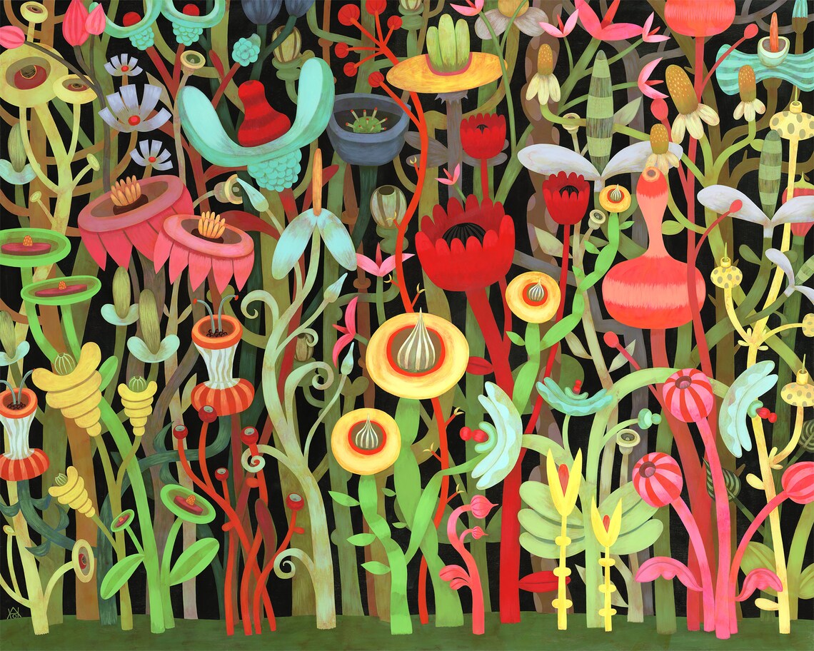 Fine Art Reproduction of 'BOSKY BLOOM' - Etsy