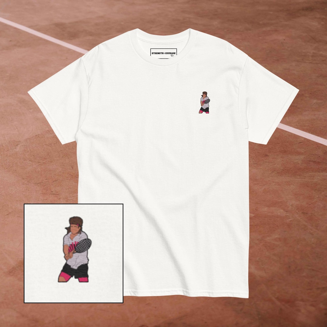 Andre Agassi Us Open T-shirt Design Tennis Atp Graphic Tees Cotton ...