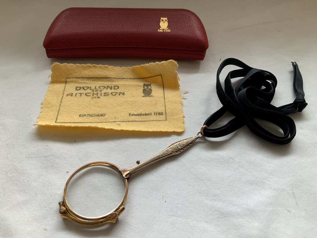 Old Antique Victorian 1/20 12ct Gold Lorgnette Eyeglasses Cased - Etsy