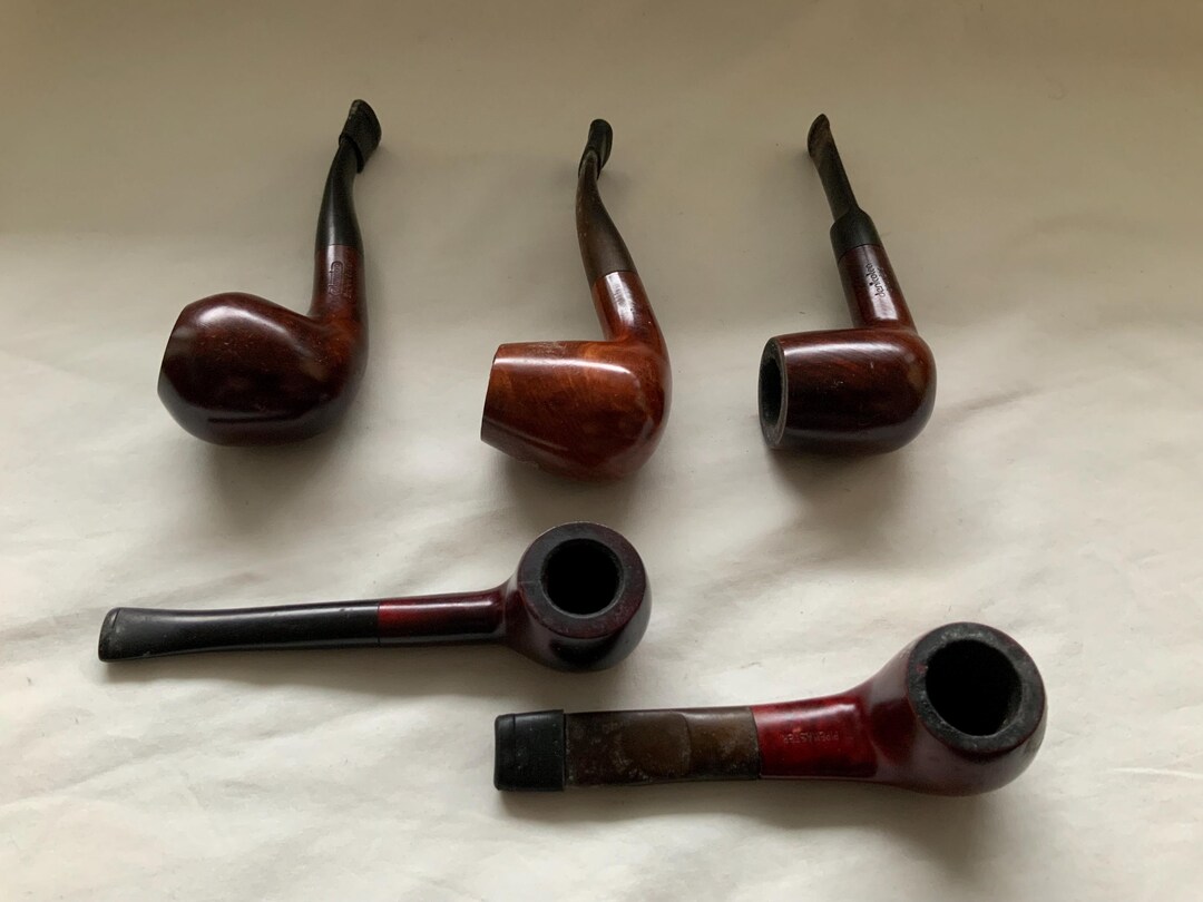 Set of 5x Vintage Briar Smoking Pipes Includes Pipemaster - Etsy