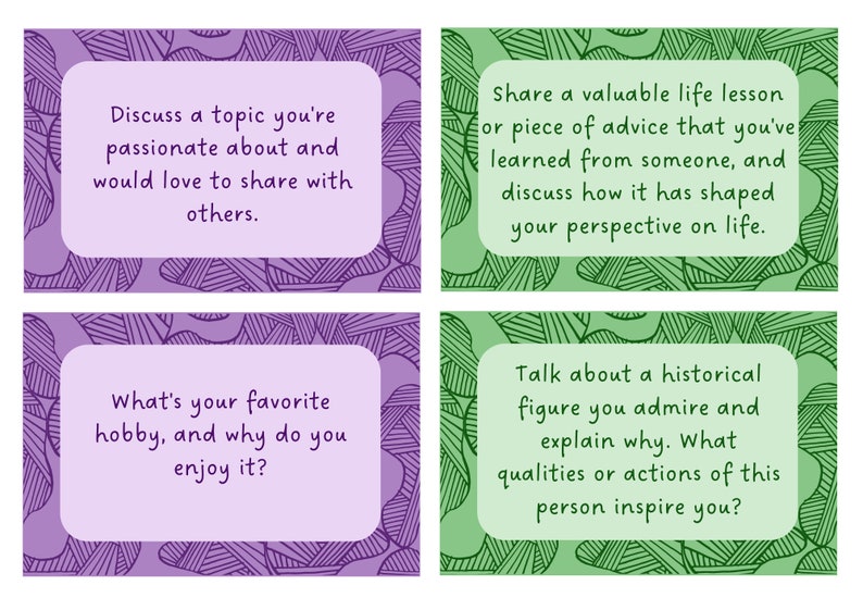 Encouraging Self-expression and Building Conversational Skills ESL 20 ...