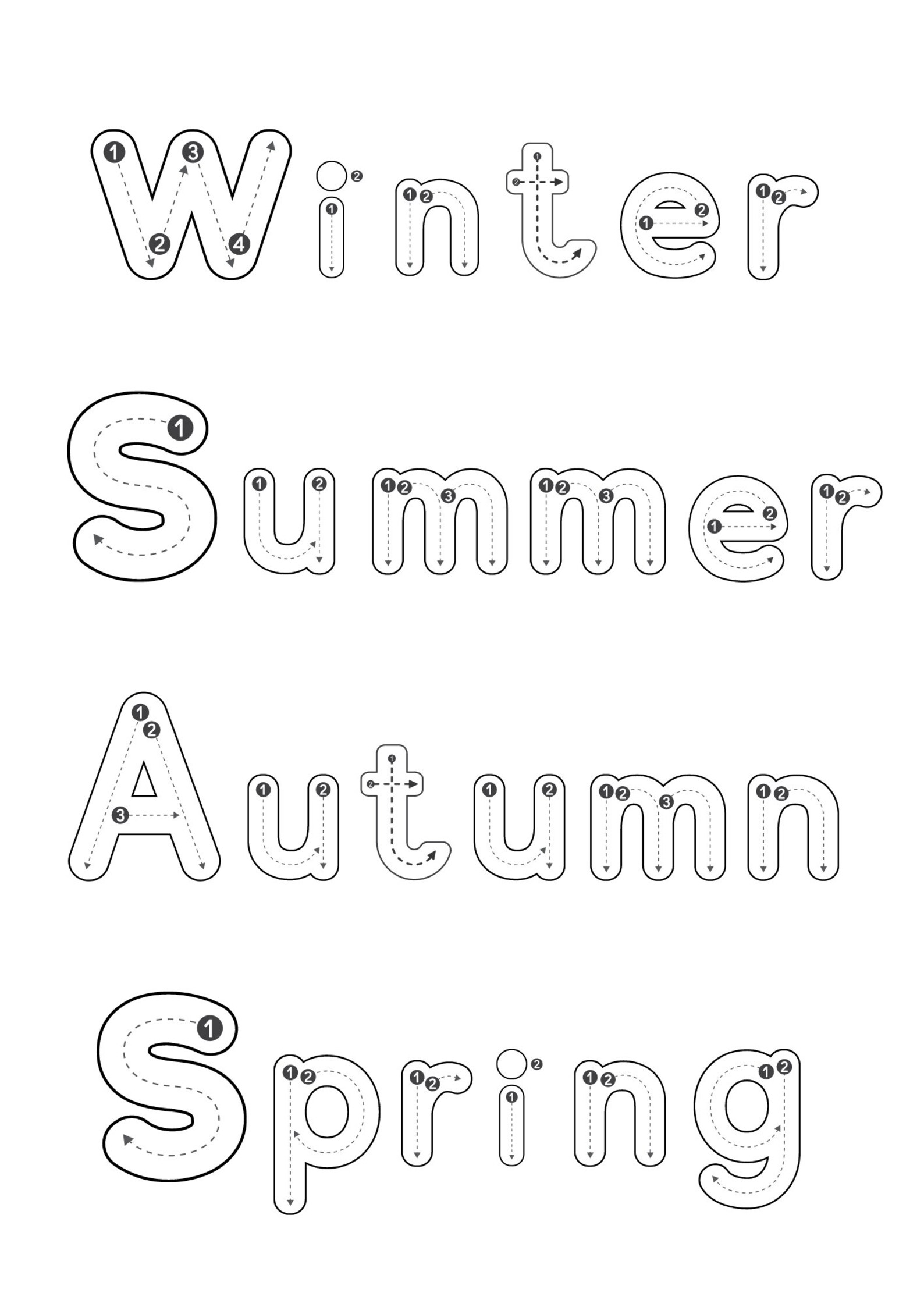 Four Seasons ESL Lesson Plan, Flash Cards (digital Download) - Etsy