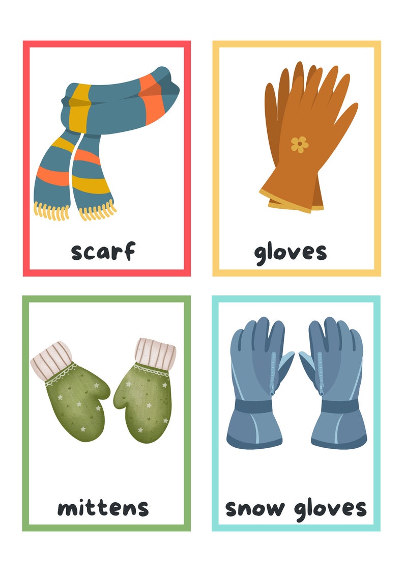 Four Seasons ESL Lesson Plan, Flash Cards (digital Download) - Etsy