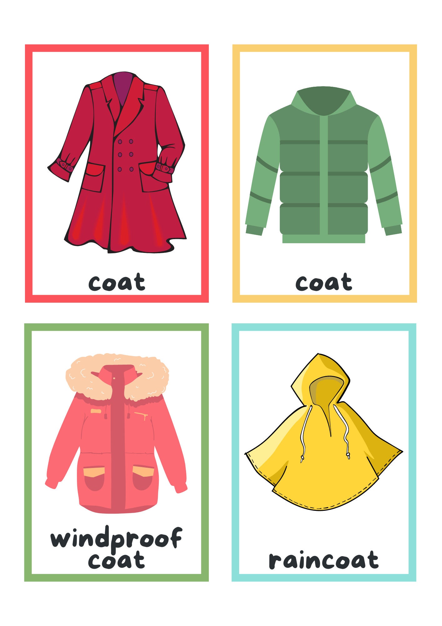 Four Seasons ESL Lesson Plan, Flash Cards (digital Download) - Etsy
