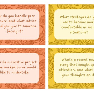 Encouraging Self-expression and Building Conversational Skills! ESL! 20 ...