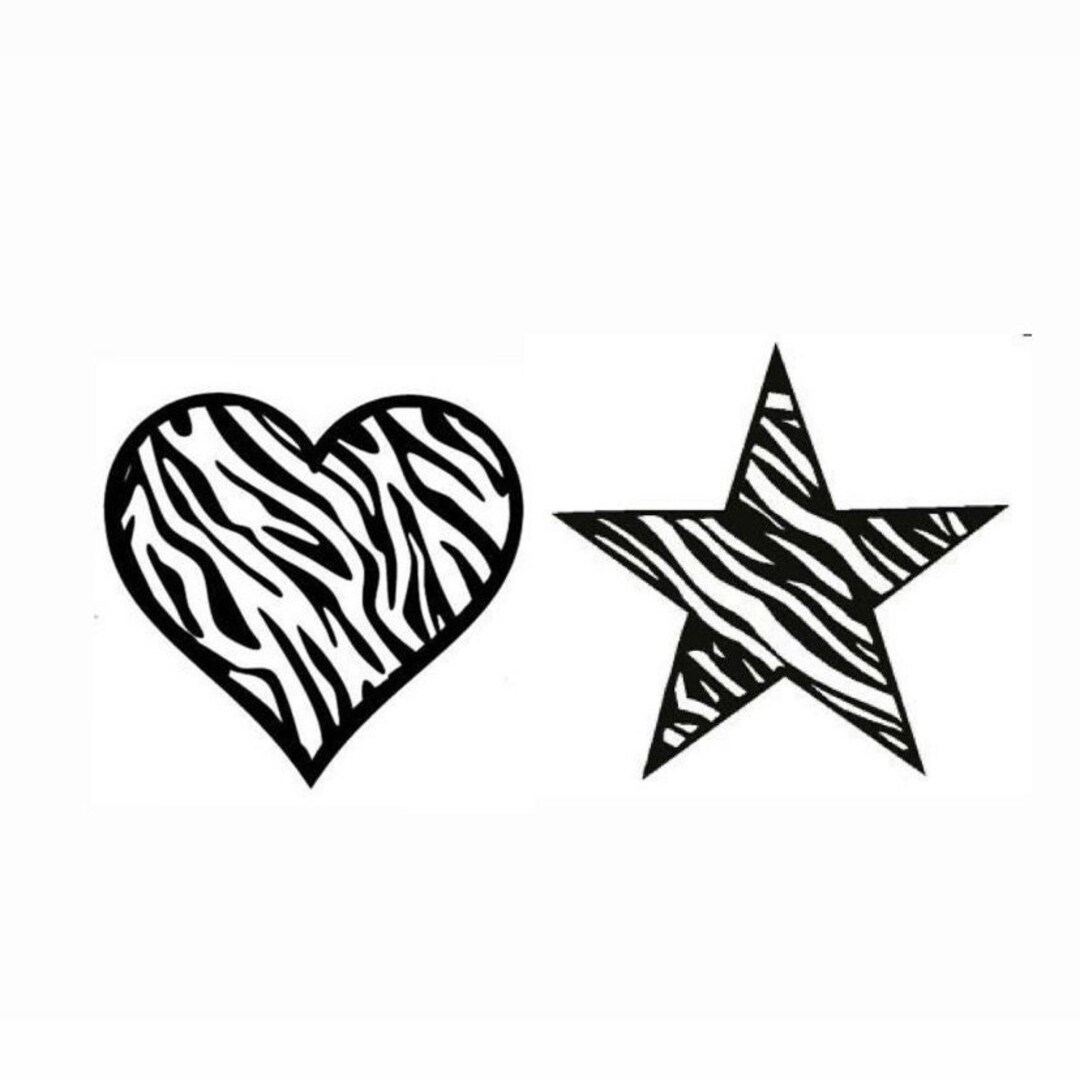 Y2K ZEBRA SHAPES - Etsy