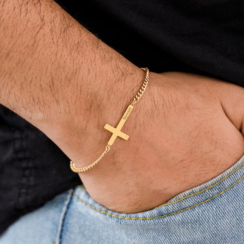 Mens Cross Bracelet - Etsy