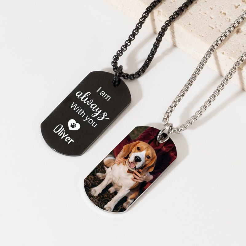 Dog Tag Necklace - Etsy