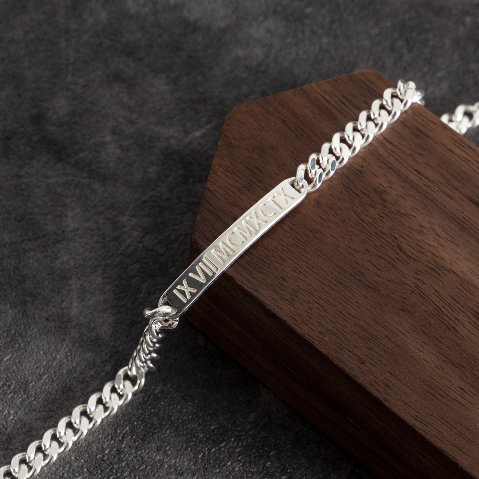 Personalized Men's Bracelet, Engraved Bar Bracelet for Men, Daddy ...