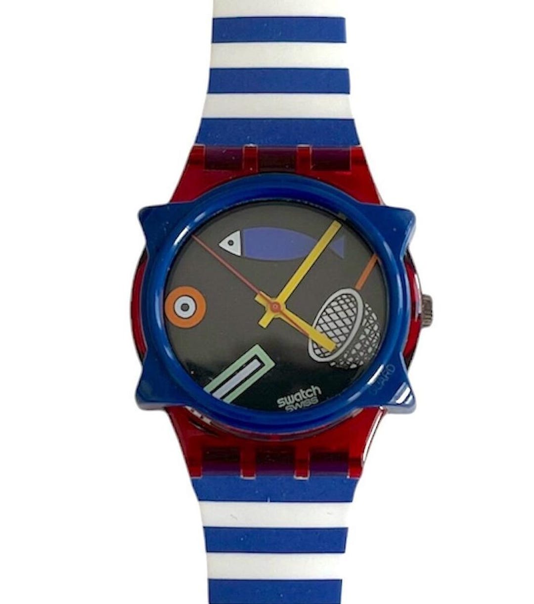 Vintage Swatch Guard for Gent Original 34mm - GUARD TOO - Dark Blue ...