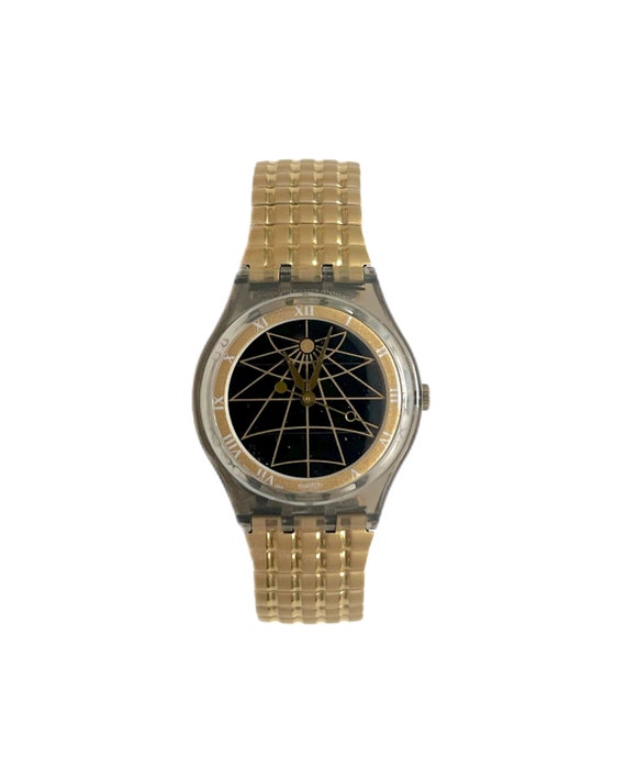 Vintage 1995 Swatch Solar 34mm watch SUNSCREEN SRM101… - Gem