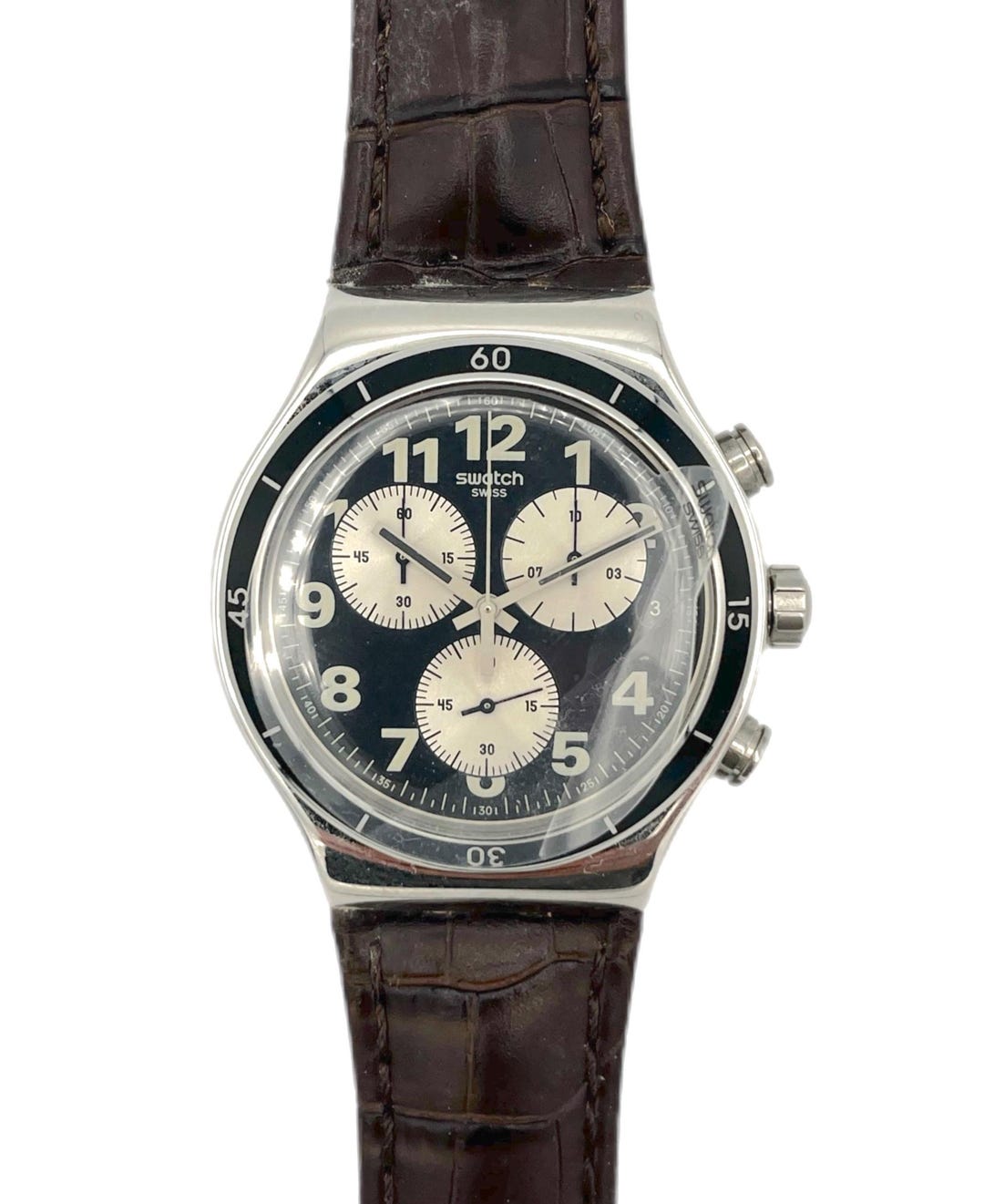 Vintage Swatch New Irony Chrono 43mm - BROWNED YVS400 - Unworn Mint ...