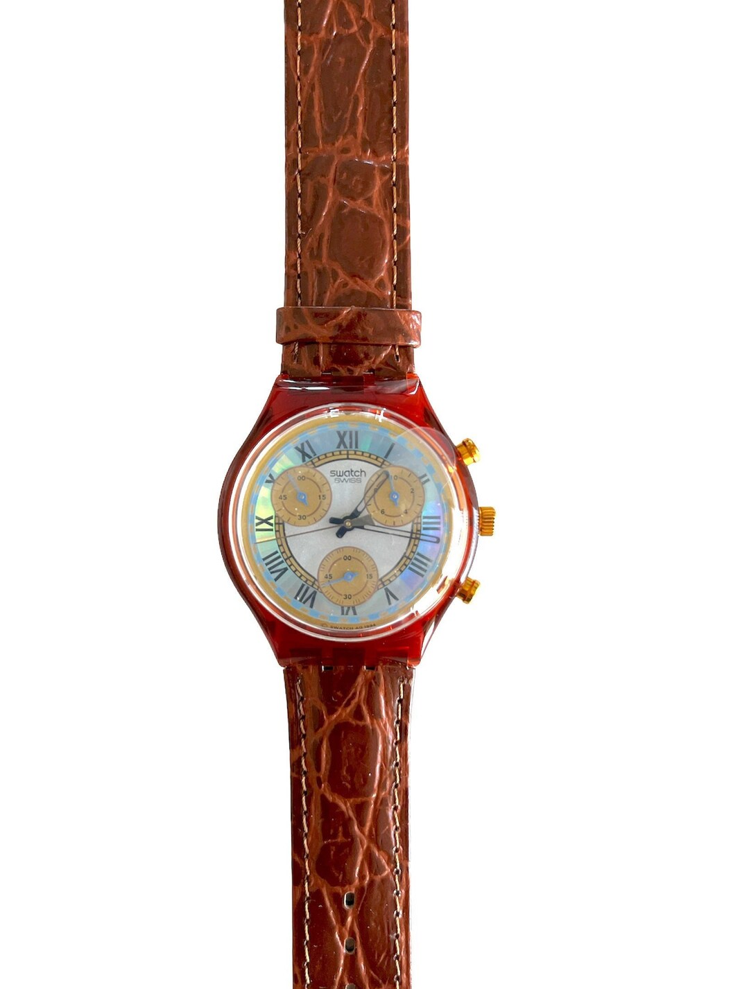 Vintage 1995 Swatch Chrono 37mm - ROMAIN SCF100 - Unworn Mint and ...