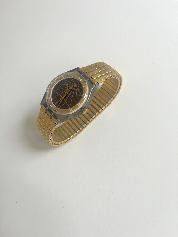 Vintage 1995 Swatch Solar 34mm watch SUNSCREEN SRM101… - Gem