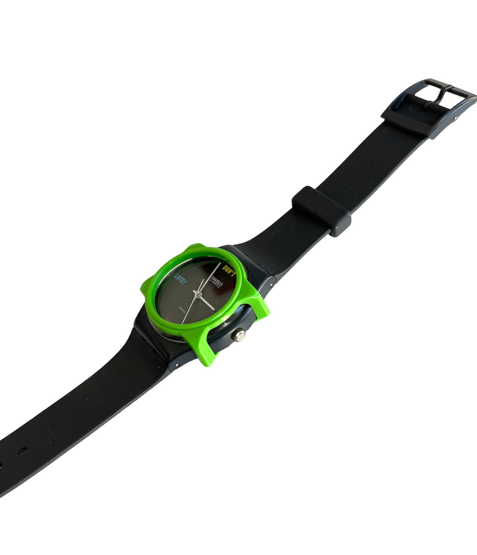 Vintage Swatch Gent GUARD TOO Large 34mm - Green Color - New and Unused ...