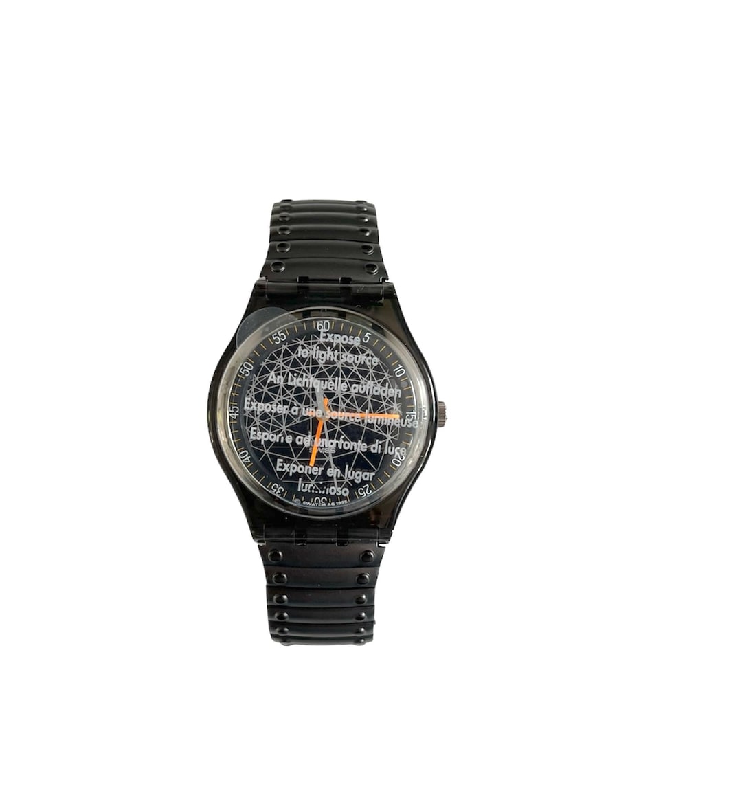 Vintage 1996 Swatch Solar 34mm Watch - SUNSCRATCH SRM103B - Unworn Mint ...