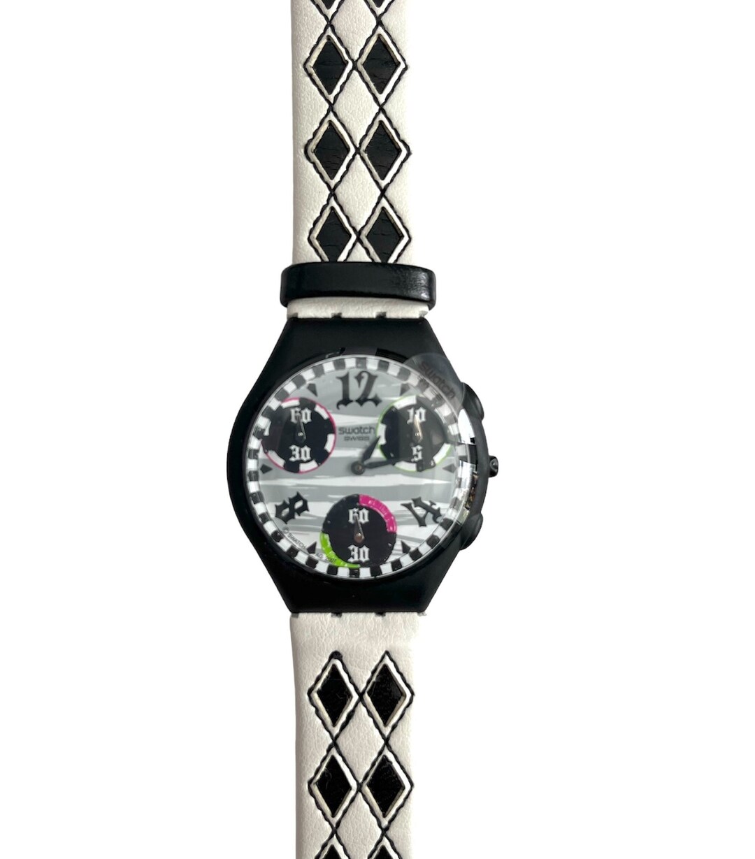 Vintage Swatch Skin Chrono 37mm Watch - BE LINED SUYB118 - Unworn Mint ...