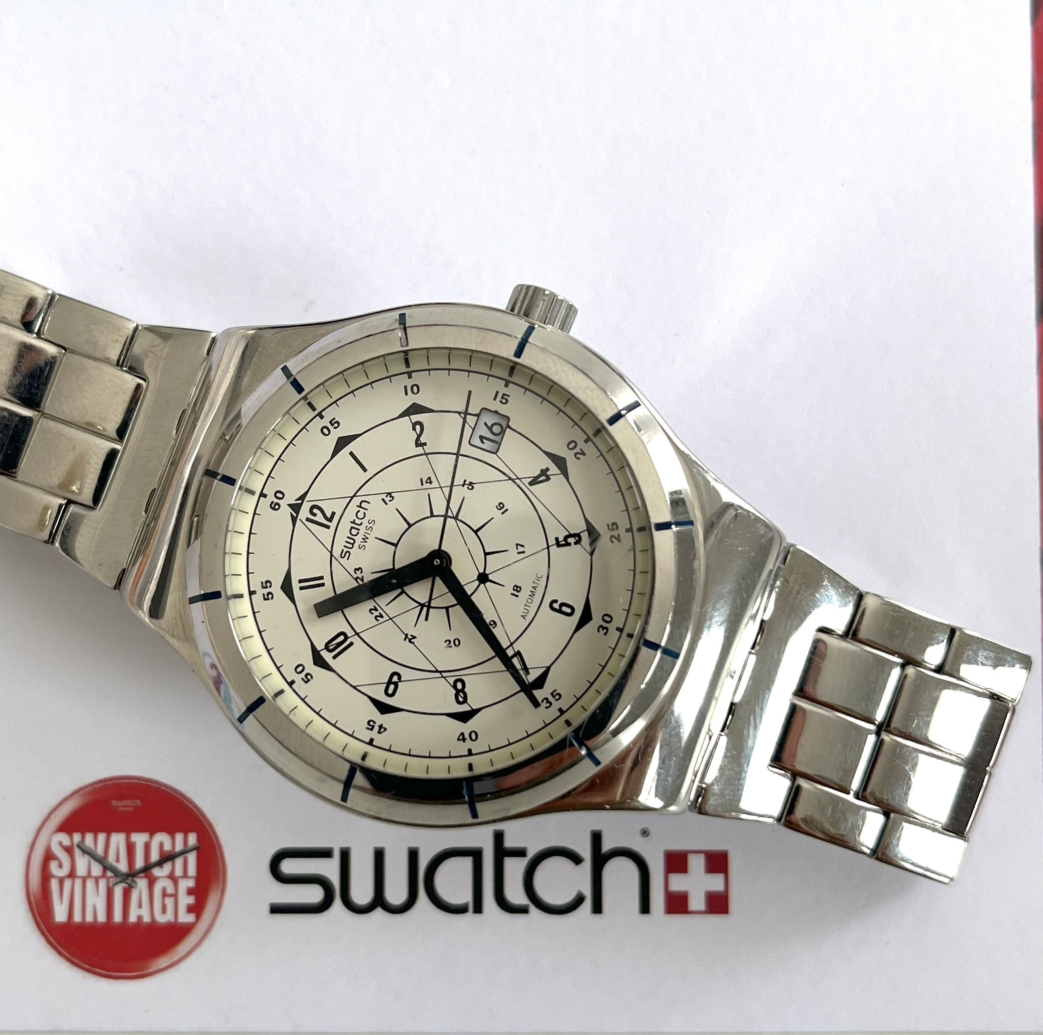 Swatch Irony Automatic SISTEM SOUL METAL YIS402GC Unworn Mint Running ...